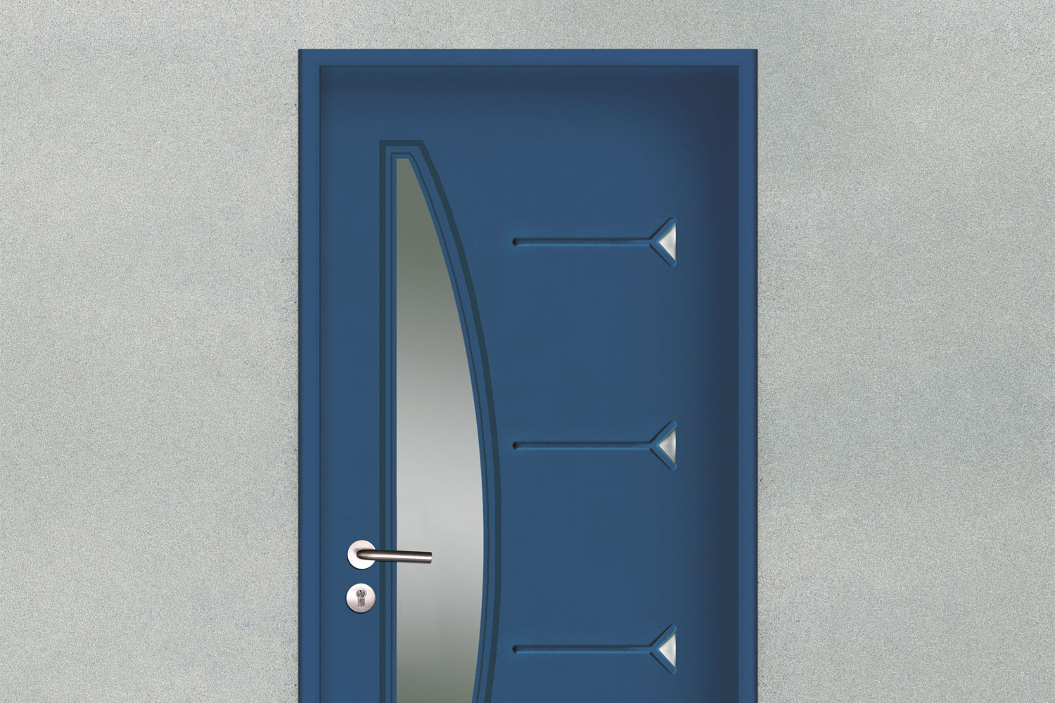 Porte d'entrée sur mesure en acier - Renov'art