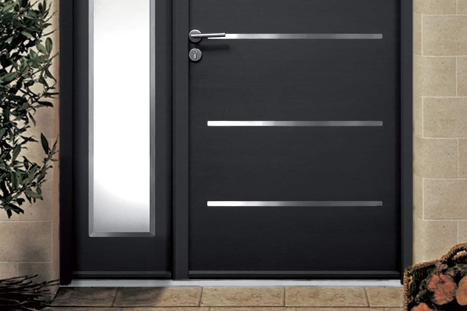 Porte d'entrée sur mesure en acier - Renov'art