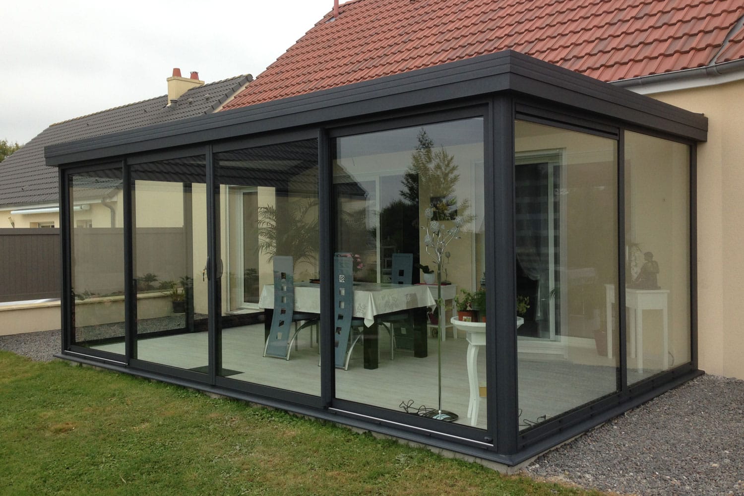 Devis véranda alu bois et pergola bioclimatique - Renov'art